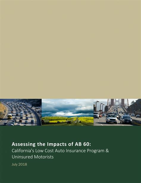 Pdf Assessing The Impacts Of Ab 60 Californias Low Cost Auto