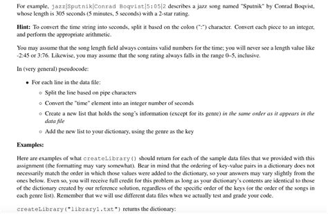 Solved Assignment Creating Custom Musical Playlists Part