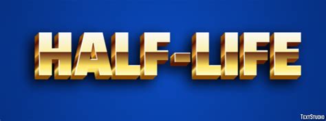 Half Life Golden 3d Text Effect Generator