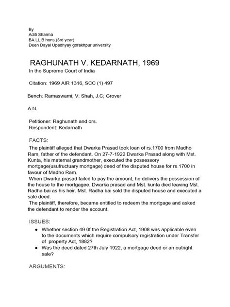 Raghunath V Kedarnath Pdf