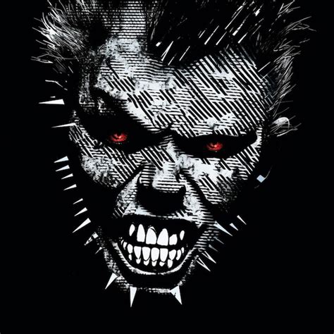 Premium Photo A Close Up Of A Black And White Image Of A Werewolf