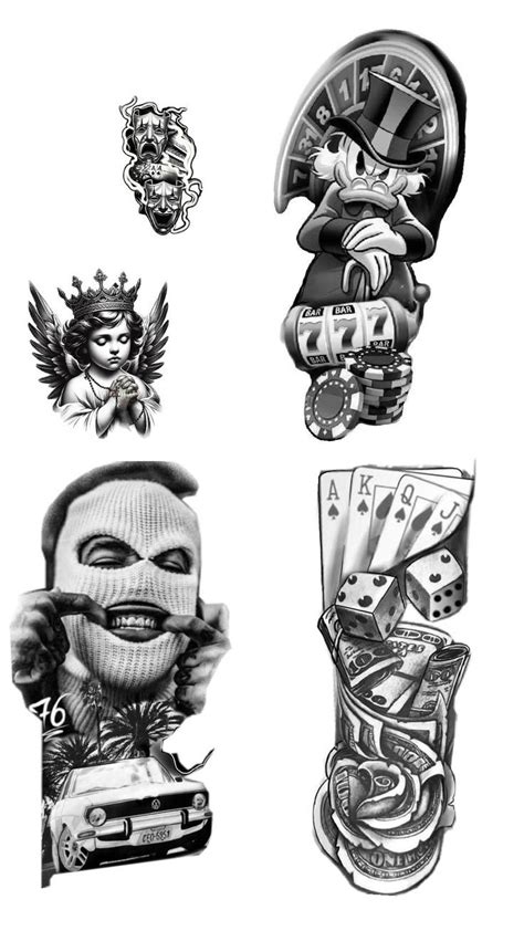 Pin Von Tg210 Auf Ganster Tattoo