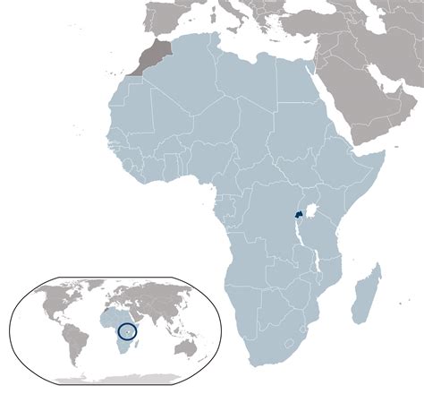 Large Location Map Of Rwanda Rwanda Africa Mapsland Maps Of The