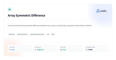 Exploring Array Symmetric Difference In Javascript Labex