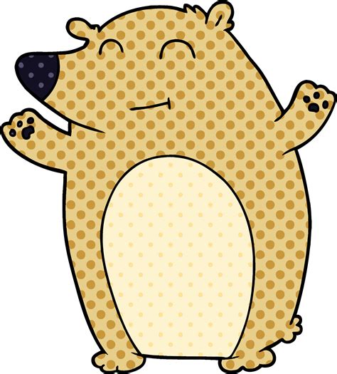 Happy Cartoon Bear 45190078 Png