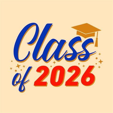 Premium Vector Hand Drawn Class Of 2026 Lettering