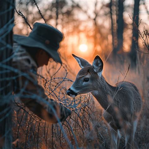 Free Deer Sunset Encounter Photo Deer Sunset Silhouette Download At Stockcake