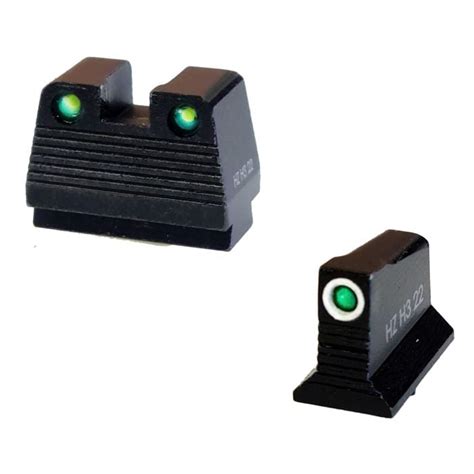 Hi Viz Co Witness Tritium Night Sight Set For Small Frame Glock Mos Pistols