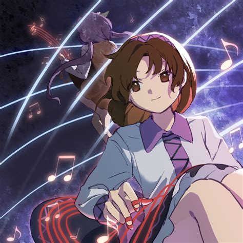 Safebooru 2girls Beamed Eighth Notes Biwa Lute Brown Dress Brown Eyes