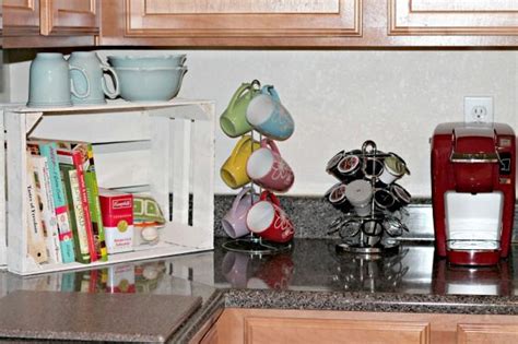 cookbook storage using crates my breezy room