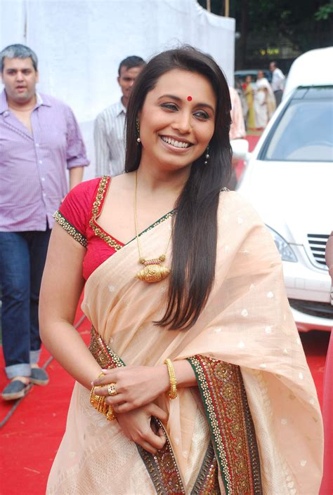 Rani Candid In A Sari Rranimukherjee