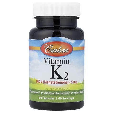Mua Carlson Vitamin K2 Mk 4 5mg Hỗ Trợ Sức Khỏe Xương Và Tim Mạch Từ