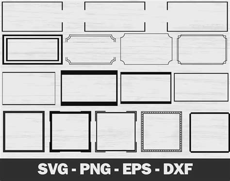 Rectangle Svg Frame Svg Instant Download Frame Clipart Rectangle