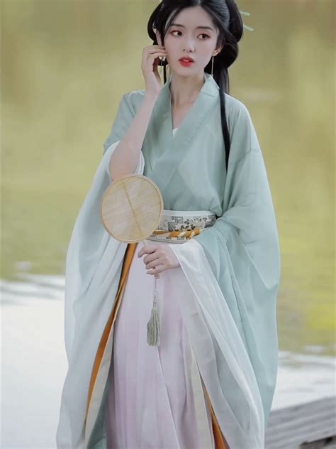 原创魏晋南北朝汉服女齐腰襦裙中国风古装改良日常夏季款真丝面料 阿里巴巴