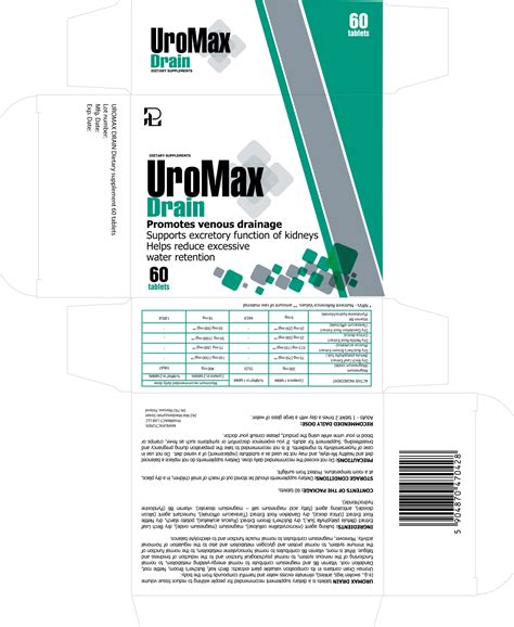 Uromax Drain Tablets Pharmacy Lab
