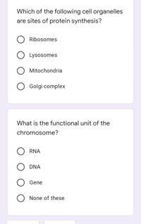 Answered Which Of The Following Cell Organelles Are Sites Of Protein
