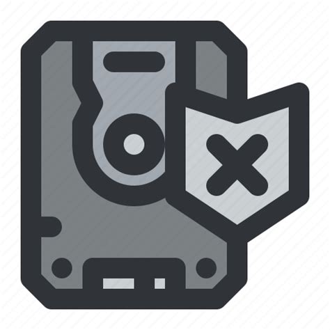 Computer Device Disk Remove Shield Storage Icon Download On Iconfinder