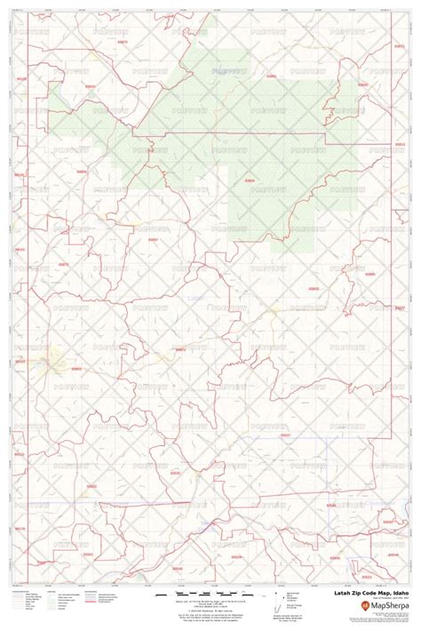 Latah Zip Code Map Idaho Latah County Zip Codes