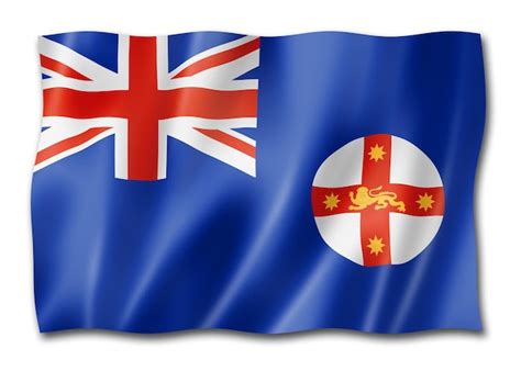 Premium Photo New South Wales State Flag Australia