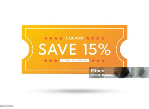 Coupon Discount Vector T Voucher Stock Illustration Download Image