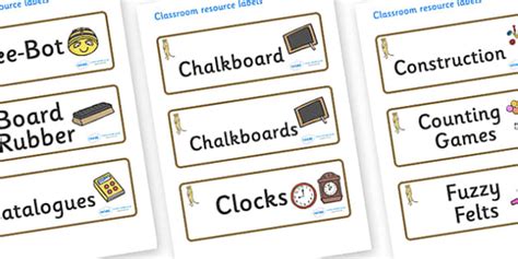 Meerkat Themed Editable Additional Classroom Resource Labels