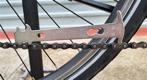 Bicycle Chain Measuring Tool Stock Image Image Of Indicator Used