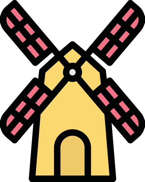 Mill Vector Icon Design Illustration 14170195 Vector Art At Vecteezy