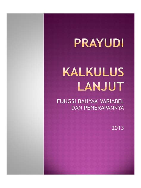 Buku Kalkulus Lanjut Oke Pdf