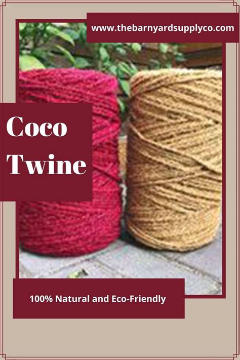 Coco Twine Coir Fiber Ropes Twine The Barnyard Twines