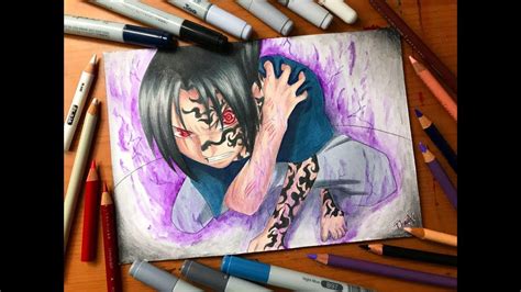 Sasuke Uchiha Curse Mark Drawing