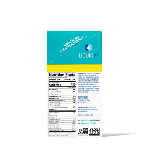 Liquid Iv® Hydration Multiplier Drink Mix Sugar Free Gnc