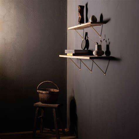 Brixton Shelf Bracket 150mm Antique Brass Hardware Corston