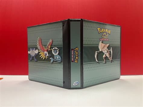 Vintage Custom Pokémon Trading Card 1 5” Binder W 9 Pocket Pages Etsy