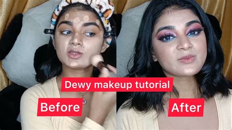 6min Easy Dewy Makeup 🦋 Reshmi Glowingskin Makeuptutorial Youtube
