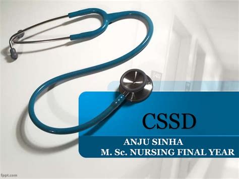 Central Sterile Supply Department Cssd Pptx