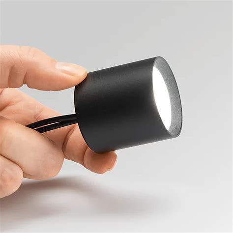 Ideal Lux Nitro Led Dimmable Surface Mounted Downlight Black 2700k