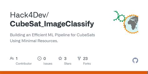 github hack4dev cubesat imageclassify building an efficient ml pipeline for cubesats using