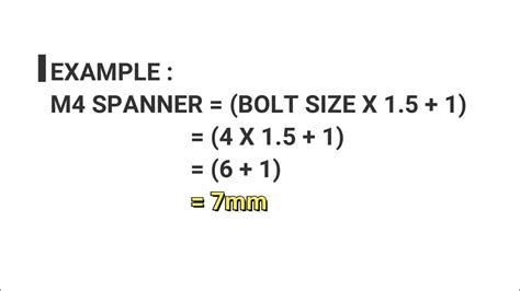 Bolt And Spanner Formula How To Select Spanner For Bolt Hex Bolt Youtube