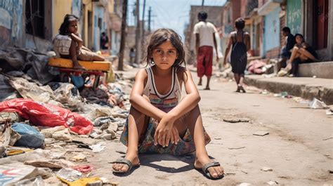 Barcelona Venezuela Girl In The Poor Community Ciudad De Los Mochos