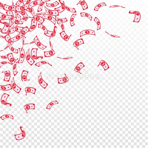 British Pound Notes Falling Small Gbp Bills On Tr Stock Vector Illustration Of Monetary