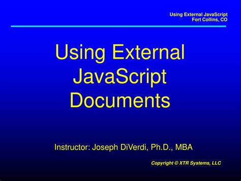 Ppt Using External Javascript Documents Powerpoint Presentation Free