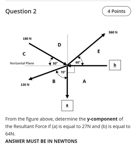 question 2 4 points from the figure above determine the mathbf { y } c