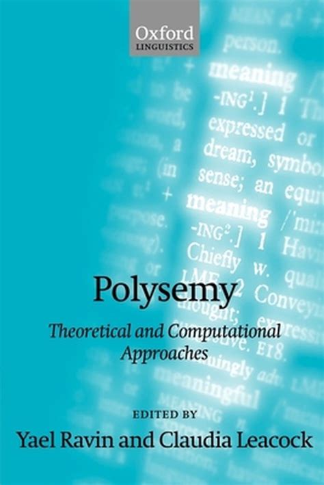 Polysemy 9780199250868 Yael Ravin Boeken