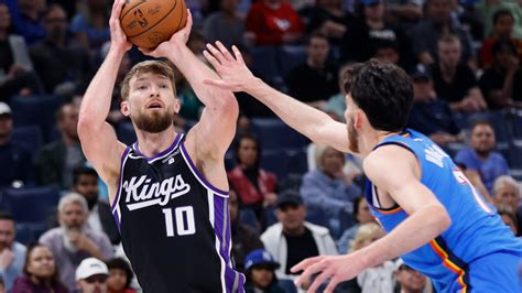 Domantas Sabonis Double Double Streak Ends At 61 Games As Kings Lose To Thunder Ktla