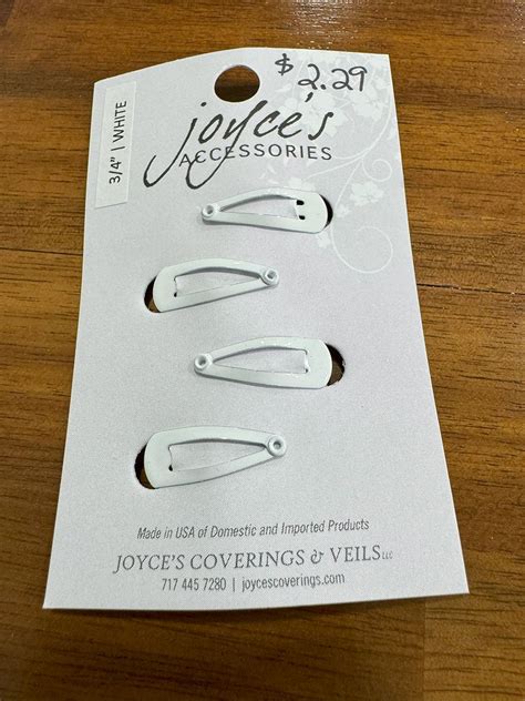 White Plain Snap Clips Mountain View Fabrics