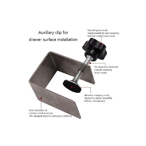 Mérete 50mm 2 Db Fiókrögzítő Kapocs Állítható Fióklap Beépítési