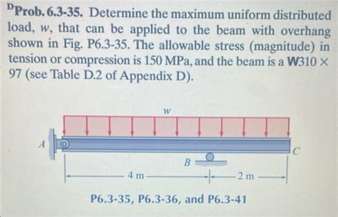 dprob 6 3 35 determine the maximum uniform