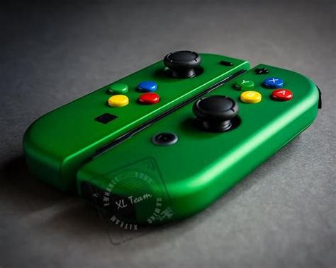 Custom Green Nintendo Switch Joy Con Controllers