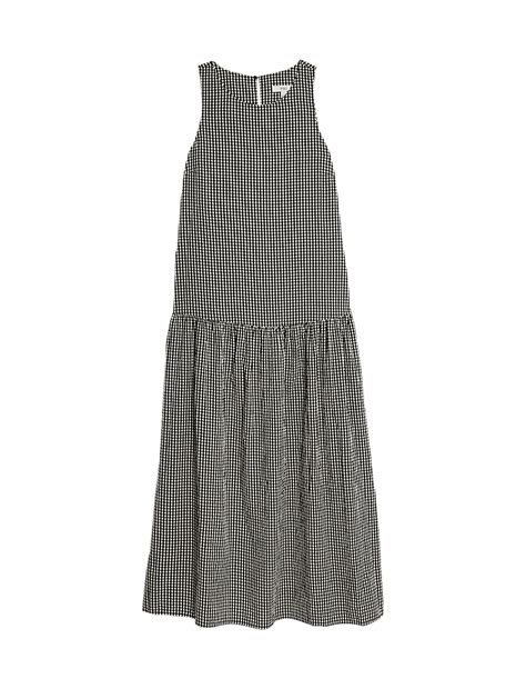Buy Checked Midaxi Drop Waist Dress At Marks And Spencer