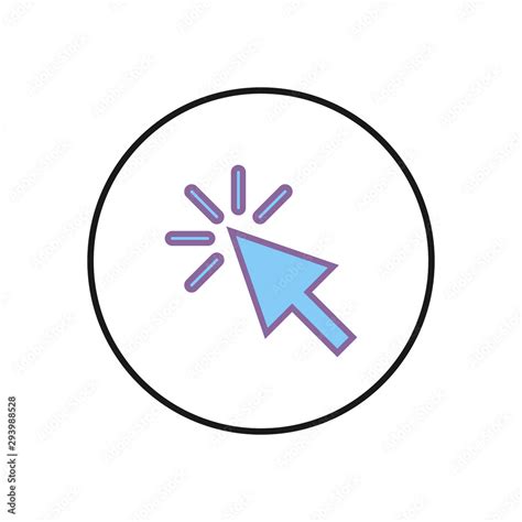 click icon cursor icon computer mouse click cursor black arrow icons